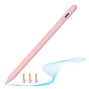 stylus pen for apple ipad pencil - ipad stylus pen for ipad 10th 9th 8th 7th 6th generation palm rejection for 2018-2023 apple ipad air 5th 4th 3rd ipad mini 6th 5th gen ipad pro 11-12.9 inch pink