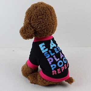 Dog Clothing Cotton T-Shirt Puppy Costume for Small Dog Dog Shirts for Small Dogs Female Tea Cup Clothes Xx Small