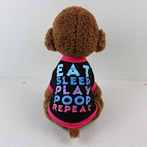 Dog Clothing Cotton T-Shirt Puppy Costume for Small Dog Dog Shirts for Small Dogs Female Tea Cup Clothes Xx Small