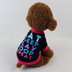 Dog Clothing Cotton T-Shirt Puppy Costume for Small Dog Dog Shirts for Small Dogs Female Tea Cup Clothes Xx Small