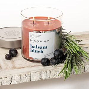 Signature Soy Lidded Balsam Blush Scented Candle, Large Jar