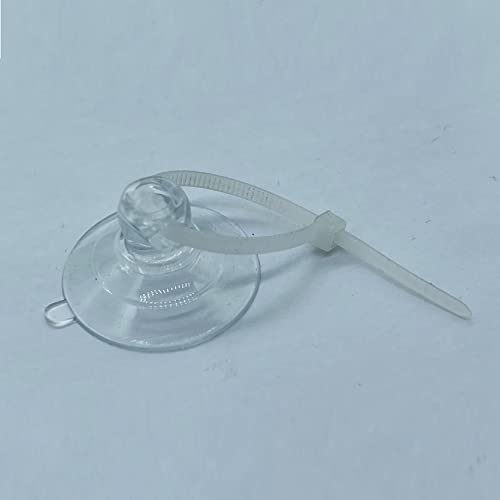 Fuongee Aquarium Suction Cups, Heavy Duty Aquarium Suction Cups with Adjustable Cable Ties, Dia.1.2"/1.8" Optional (1.2")