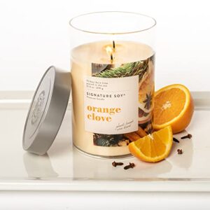 Signature Soy Lidded Orange Clove Scented Candle