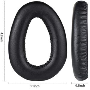 Replacement Ear Pads Cushions for Sennheiser PXC 550 PXC 550-II Wireless MB 660 PXC480 Series Headphones Earpads, Headset Ear Cups Repair Parts (Black Cushions for Sennheiser PXC 550)