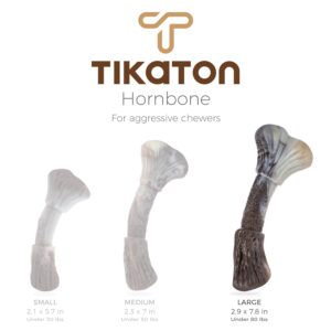 Tikaton Hornbone Dog Chew Toys for Aggressive Chewers,Antler Shape Dog Toys Durable Nylon Material,Dog Teething Toys for Large Medium Small Dogs