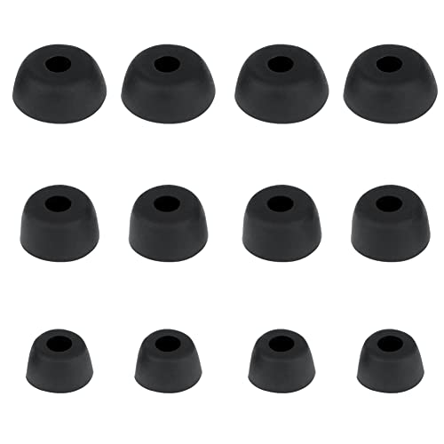 Ear Tips Compatible with Jabra Elite 65t Headphone,6 Pairs Replacement Silicone Tips Compatible with Jabra Elite 65t 75t/Active 65t 75t/ S/M/L Earbud Tips Black