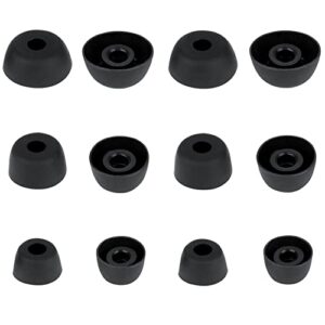 Ear Tips Compatible with Jabra Elite 65t Headphone,6 Pairs Replacement Silicone Tips Compatible with Jabra Elite 65t 75t/Active 65t 75t/ S/M/L Earbud Tips Black