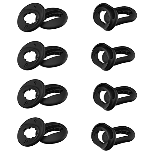 8 Pairs Galaxy Buds Live Silicone Ear Tips Ear Adapter Wing Tips Replacement Earbuds Tips Compatible with Samsung Galaxy Buds Live Accessories Rubber Earbuds Tips Black