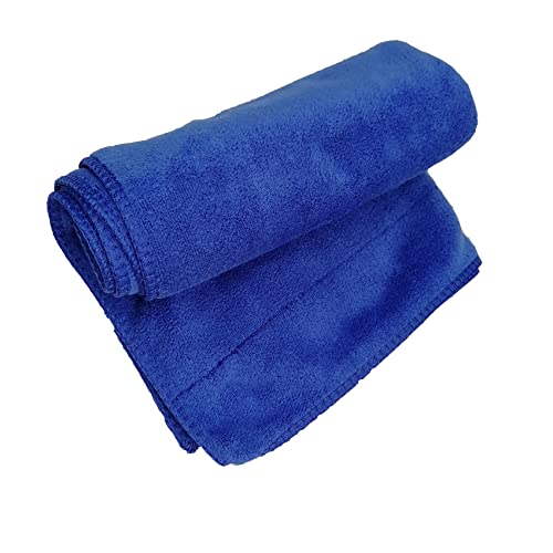 QIBAOACR Car Drying Towels Microfiber Towels 16" x 24" Car Wash Towel Pack of 2, Thicken Cleaning Cloths, Scratch-Free, Lint-Free, Drying Towels for Cars, Windows, Dishes, Auto, Kitchen Blue+Brown