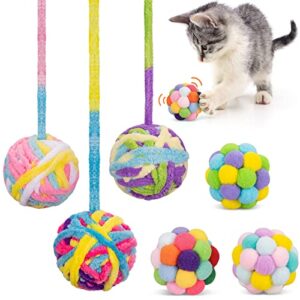 Retro Shaw 9 Pack Cat Toys for Indoor Cats, Cat Wand Toys with Cat Balls and Cat Spring