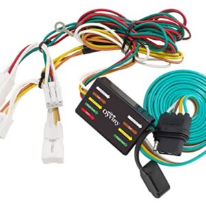 Oyviny 4 Way Flat Trailer Wiring Harness 55307 for Toyota RAV4 2001-2005, RAV4 Trailer Light Wiring