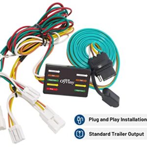 Oyviny 4 Way Flat Trailer Wiring Harness 55307 for Toyota RAV4 2001-2005, RAV4 Trailer Light Wiring