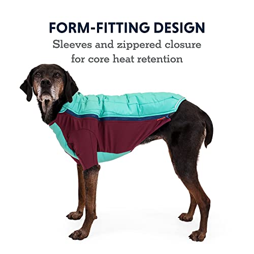 Ruffwear, Powder Hound Insulated, Water Resistant Cold Weather Jacket for Dogs, Aurora Teal, X-Small