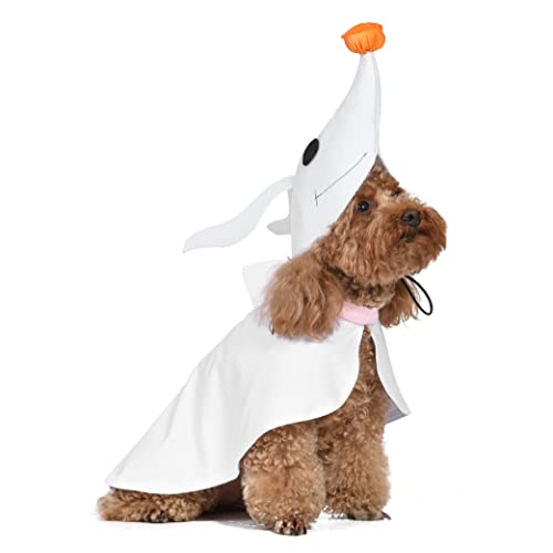 Disney for Pets Halloween Nightmare Before Christmas Zero Costume - Extra Large - | Halloween Costumes for Dogs, Officially Licensed Disney Dog Halloween Costume, White (FF23014)