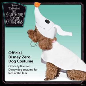 Disney for Pets Halloween Nightmare Before Christmas Zero Costume - Extra Large - | Halloween Costumes for Dogs, Officially Licensed Disney Dog Halloween Costume, White (FF23014)