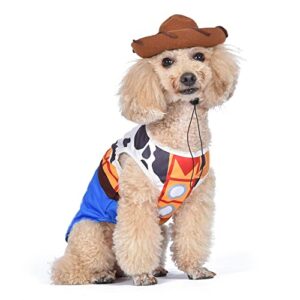 disney for pets halloween toy story woody costume - extra extra large | | cowboy dog costume from toy story, halloween costumes for dogs, officially licensed dog halloween costume