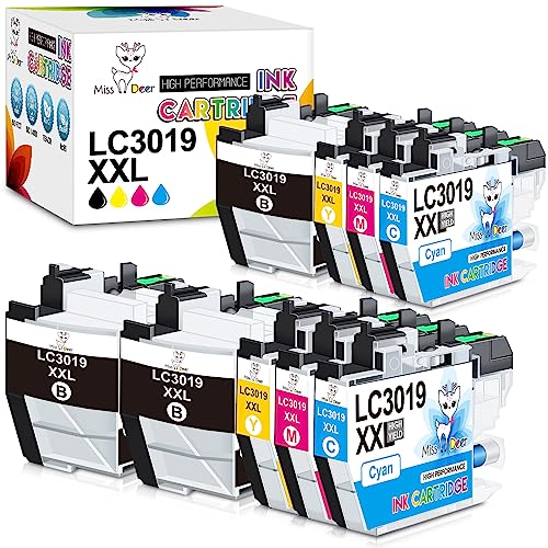 Miss Deer LC3019 XXL Compatible Ink Cartridge Replacement for Brother LC3019 XXL LC3019BK LC3019C LC3019M LC3019Y,Used with MFC-J6930DW MFC-J6530DW MFC-J6730DW MFC-J5335DW,9 Pack