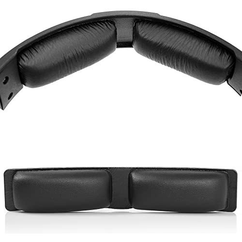 YunYiYi KNS 6400 Earpads Replacement Cover Compatible with KRK KNS6400 KNS8400 6402 8402 Headphones Ear Cushion Headband Parts Suit (Protein Leather)