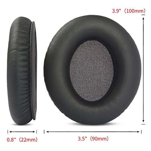 YunYiYi KNS 6400 Earpads Replacement Cover Compatible with KRK KNS6400 KNS8400 6402 8402 Headphones Ear Cushion Headband Parts Suit (Protein Leather)