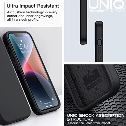 TEAM LUXURY Designed for iPhone 12 Case/iPhone 12 Pro Case, [Ultra Impact Resist] Shockproof Rugged [Anti-Scratch] Protective Case for iPhone 12/12 Pro Phone Case Cover 6.1 Inch, (Black)