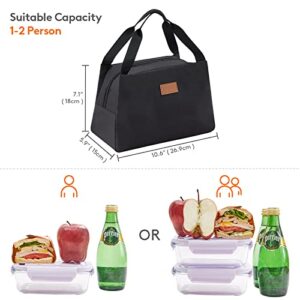 Lifewit 15L Collapsible Cooler Bag and 7L Insulated Lunch Bag Black