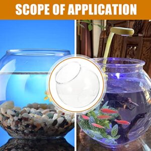 POPETPOP Fish Bowl Plastic- Transparent Small Aquarium, Small Fish Tank, Fishbowls for Betta Fish, Goldfish, Candy, Party Favors