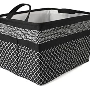 Storage Basket 2-Pack Fabric Storage Bins for Organizing Clothes Toys Collapsible Storage Basket with Handles Storage Bins for Shelves