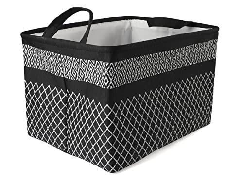 Storage Basket 2-Pack Fabric Storage Bins for Organizing Clothes Toys Collapsible Storage Basket with Handles Storage Bins for Shelves