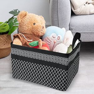 Storage Basket 2-Pack Fabric Storage Bins for Organizing Clothes Toys Collapsible Storage Basket with Handles Storage Bins for Shelves