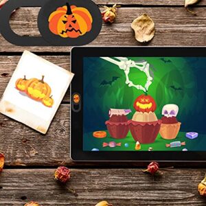 Mobestech 3Pcs Halloween Laptop Camera Cover Slide Laptop Webcam Cover Slide Web Cam Privacy Cover Camera Blocker Sticker for Laptop, PC, Cell Phone, and More Accessories