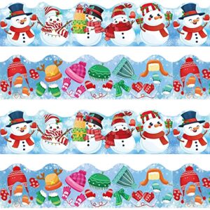 christmas bulletin border snowman board trim for holiday classroom decoration 69ft