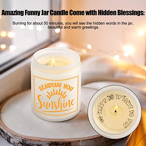 Friendship Gift - Best Friend Unique Gifts for Women - Birthday Gifts for Friends Female - Thinking of You Gifts for Women Mothers Daughter, Get Well Soon Gifts, Cheer Up Gift, Scented Candle Gifts