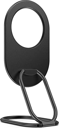 metisinno Magnetic Phone Stand for MagSafe Kickstand with Phone Ring Holder, M-Black