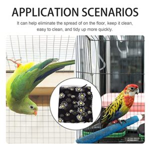 ULTECHNOVO Bird Cage Food Catcher Bird Cage Cover, Adjustable Parrot Nylon Airy Soft Mesh Net, Catcher, Birdcage Cover Skirt Sheer Guard for Parakeet Macaw Round Square Cages