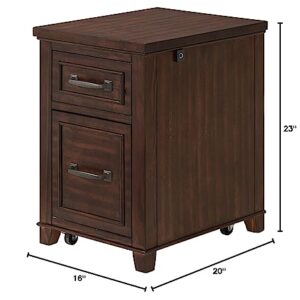 Martin Svensson Home Del Mar Fingerprint Lock File Cabinet, Walnut Coffee