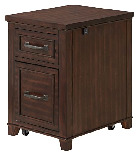 Martin Svensson Home Del Mar Fingerprint Lock File Cabinet, Walnut Coffee