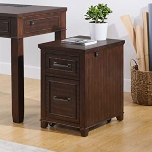 Martin Svensson Home Del Mar Fingerprint Lock File Cabinet, Walnut Coffee