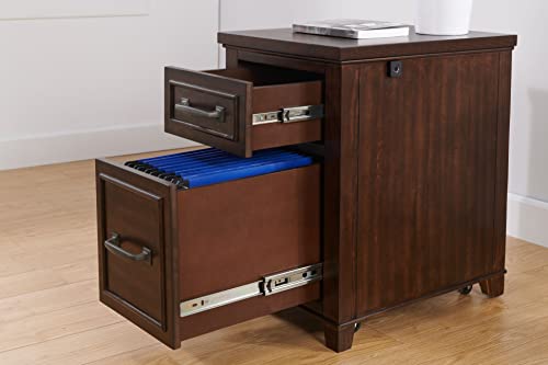 Martin Svensson Home Del Mar Fingerprint Lock File Cabinet, Walnut Coffee