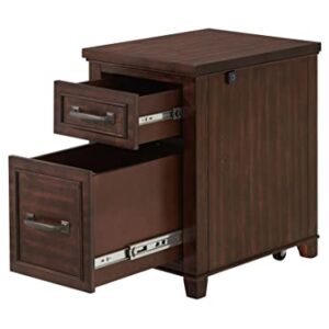 Martin Svensson Home Del Mar Fingerprint Lock File Cabinet, Walnut Coffee