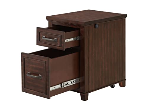 Martin Svensson Home Del Mar Fingerprint Lock File Cabinet, Walnut Coffee