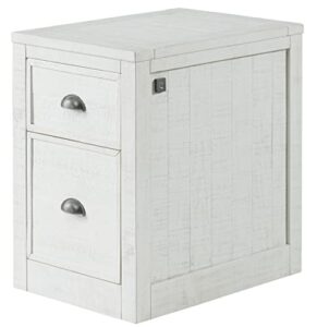 martin svensson home monterey white stain 2 drawer fingerprint lock file cabinet