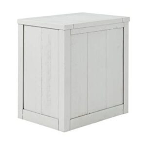 Martin Svensson Home Monterey White Stain 2 Drawer Fingerprint Lock File Cabinet