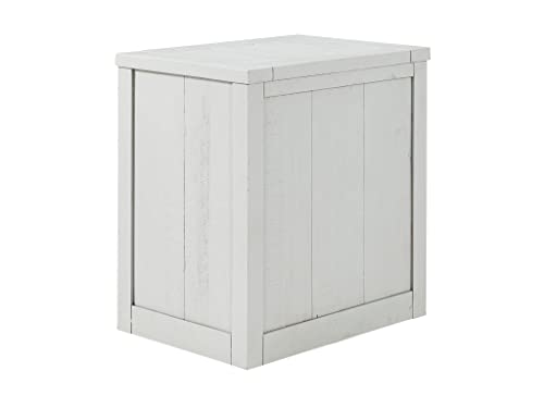 Martin Svensson Home Monterey White Stain 2 Drawer Fingerprint Lock File Cabinet