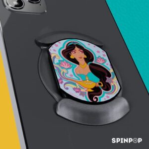 Disney Slim Grip Phone Grip Kickstand Accessory - Super Thin Wireless Charger Compatible, Back Bone for iPhone,iPad,iPod,Samsung (Princess Jasmine)