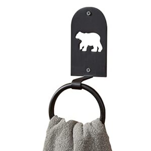 park designs black bear ring hook - set of 2