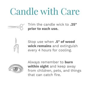 Essential Elements by Candle-Lite Company Wood Wick Scented Candle, Seize The Day, One 16 oz. Single-Wick Aromatherapy Candle with 50 Hours of Burn Time, White