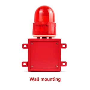 Industrial Sound and Light Alarm Siren - LED Strobe Warning Light 120dB Loud Horn Outdoor Security Siren 25W AC110V