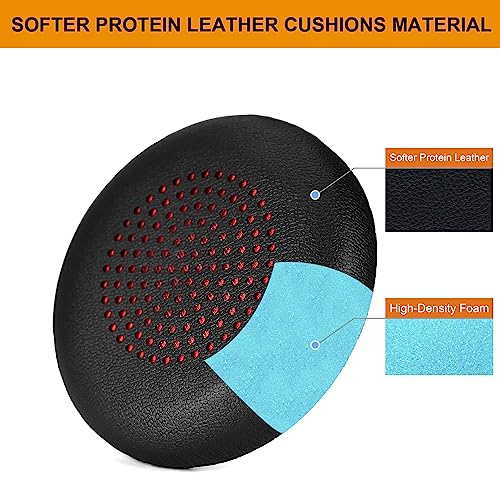 HC5 HC6 Ear Pads - defean Replacement Ear Cushion Cover Compatible with MPOW HC5 HC6 Noise Cancelling Headphones,Softer Leather,High-Density Noise Cancelling Foam