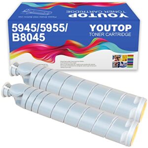 youtop remanufactured 2pk 006r01605 black toner cartridge replacement for xerox workcentre 5945 5955 5945i 5955i altalink b8045 b8055 b8065 b8075 b8090