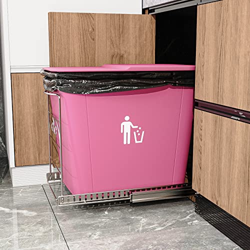 Eazy2hD Pull Out Under Cabinet, Cabinet Trash Can Pull Out Kit , Kitchen Trash Garbage Can & Bin for Under Counter Cabinet, Rquires a 13”W X 23”D Cabinet Opening,Trash Can Not Included